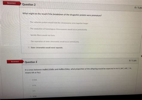 Solved Incorrect Question 2 0 1 Pts What Might Be The Result
