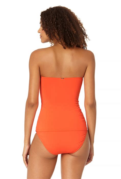 Live In Color Twist Front Bandeaukini Swim Top Anne Cole
