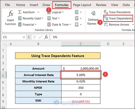 trace precedents and dependents in excel with quick steps