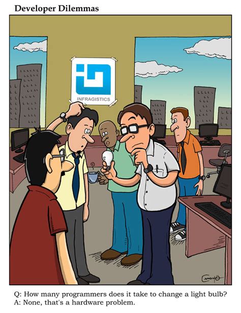 developer humor lighting issues infragistics blog