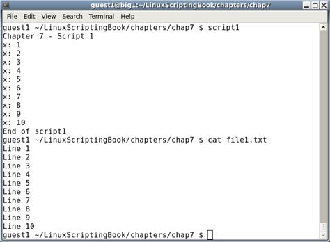 writing files linux shell scripting bootcamp