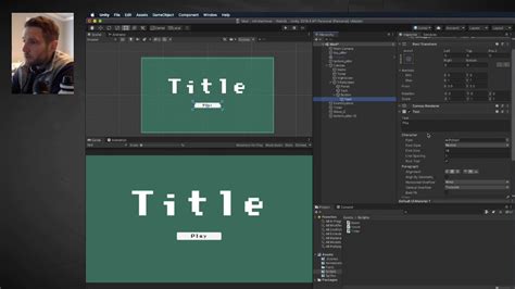 simple title screen in unity youtube