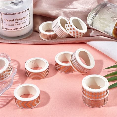 Craspire Diy Scrapbook Decorative Paper Tapes Adhesive Tapes Gold S