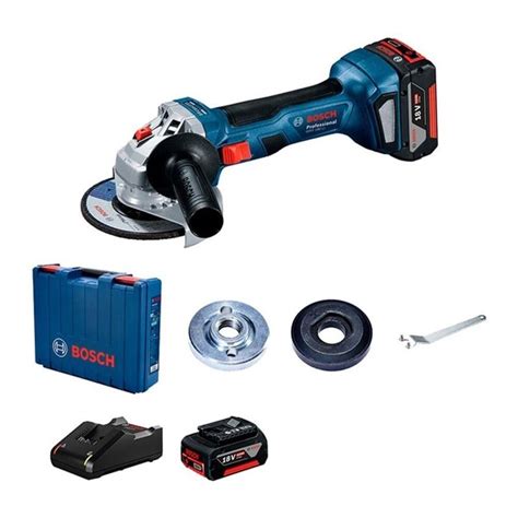 esmerilhadeira angular bateria gws 180 li bosch 18v esplane