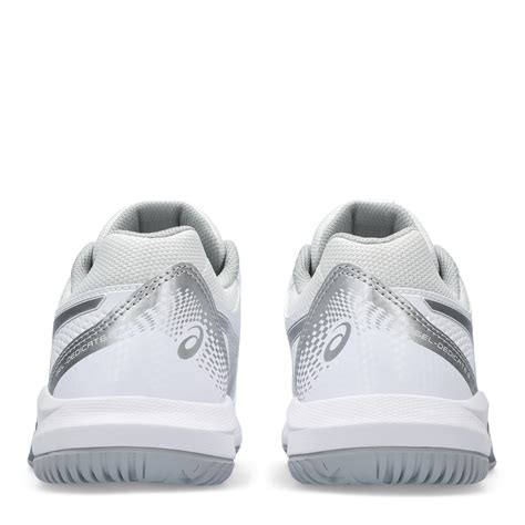 Asics Gel Dedicate 8 Womens Tennis Shoes White Silver