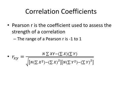 Ppt Correlation Coefficients Powerpoint Presentation Free Download