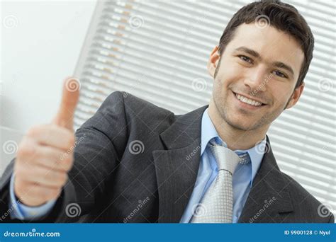 Businessman Showing Perfect Gesture Hand Sign Excellent Good Great