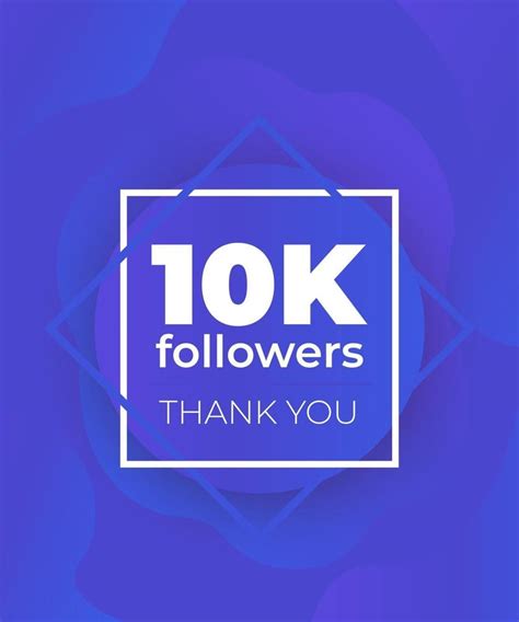 10k Followers Vector Banner For Social Media 3108011 Vector Art At