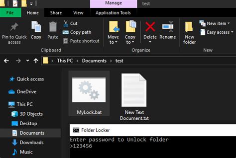 quick encryption on ms word excel files and folders on windows 10