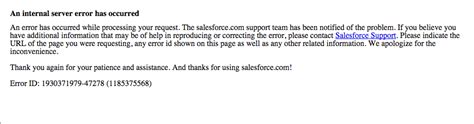 apex an error has occurred while processing your request the
