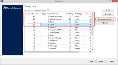 dynamics ax tips import main accounts using data import framework ax