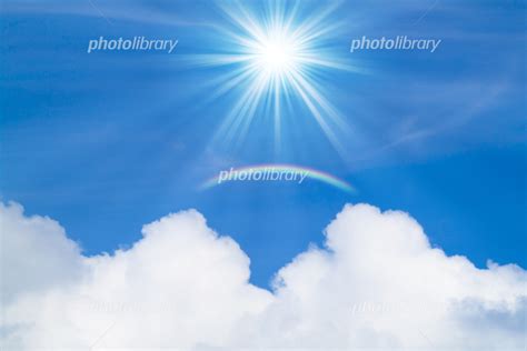 青空と太陽に虹 写真素材 [ 6764932 ] フォトライブラリー Photolibrary