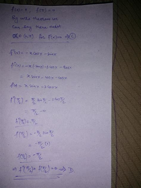 Let F [0 2]→ R Be A Twice Differentiable Function Such That F X 0