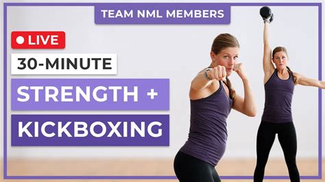 30 Minute Strength Cardio Kickboxing Workout Youtube