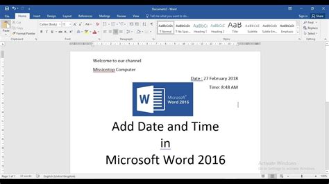 make date automatically update microsoft word vibelasopa
