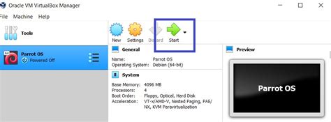 how to install parrot operating system in virtual box using ova