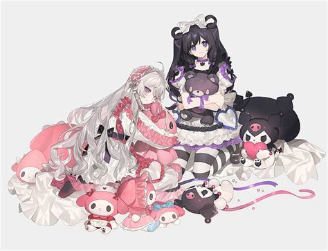 Hd Wallpaper Sanrio Kuromi My Melody Wallpaper Flare
