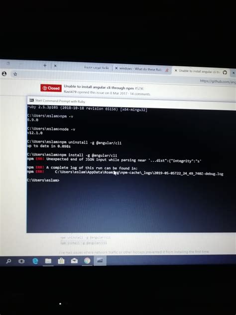 unable to install angular cli through npm · issue 5296