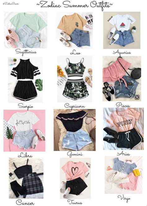 ~🌼zodiac Summer Outfits🌼~ Zodiac Sign Fashion Zodiac Clothes Zodiac