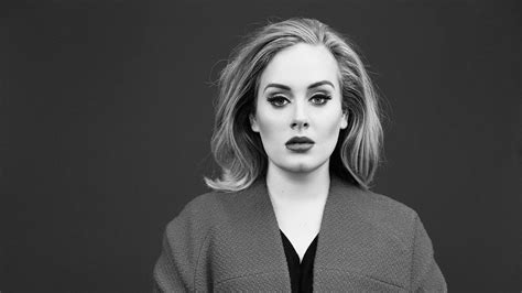Adele Monochrome Wallpaper Hd Celebrities Wallpapers 4k Wallpapers