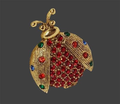 Signed As Vintage Costume Jewelry Kaleidoscope Effect