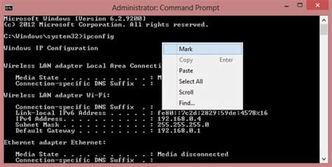 windows 8 1 how to copy the result of a ms dos command
