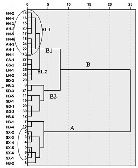 dendrograms of hierarchical cluster analysis dendrograms of