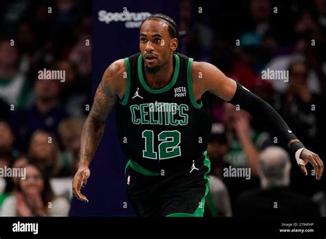 Boston Celtics Forward Oshae Brissett Runs Up The Court In The Second