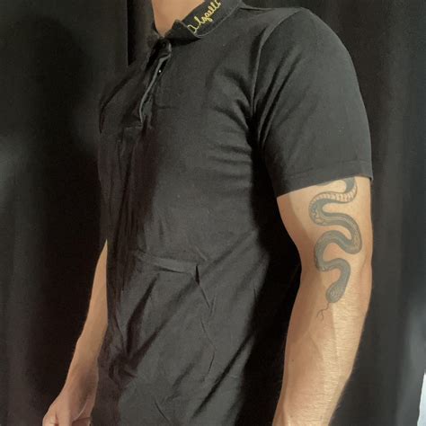 Mens Black Polo Shirts Depop