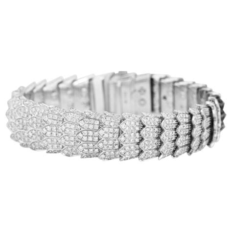 Roberto Coin Diamond White Gold Bracelet At 1stdibs