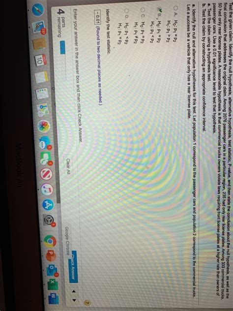 test the given claim identify the null hypothesis alternative