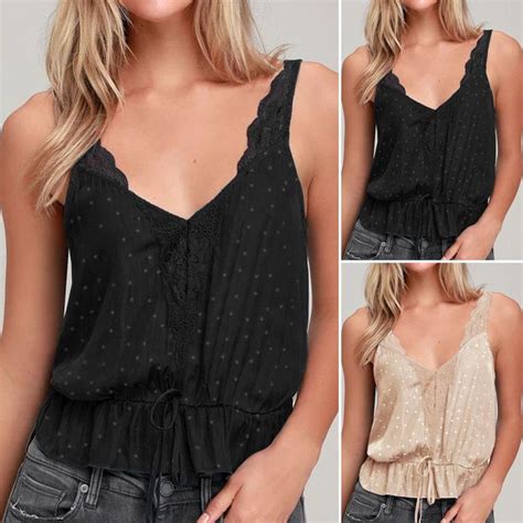 Buy Celmia Summer Womens Fashion Spaghetti Strap Sexy Tank Tops Vest
