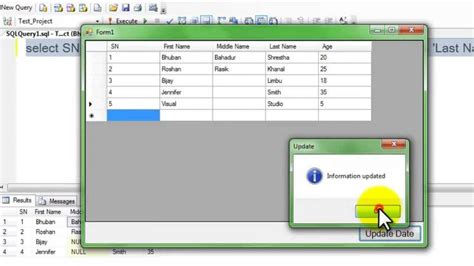 update and insert data in database from datagridview connect with me on