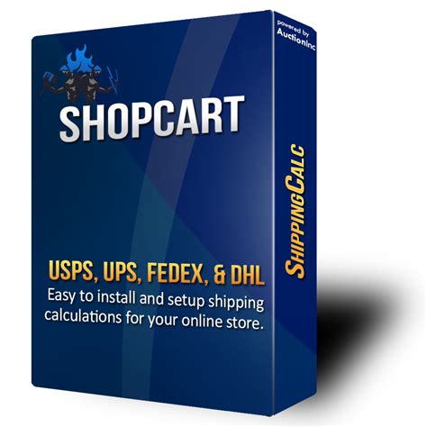 auctioninc shopcart and shipping calculator