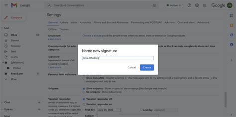 how to add html signature in gmail