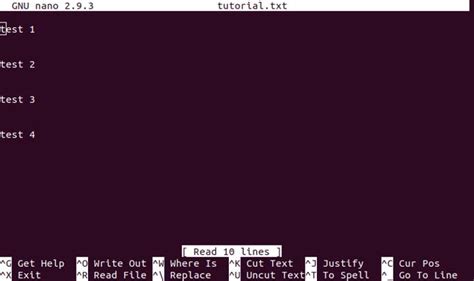 how to use nano text editor commands in linux linode docs