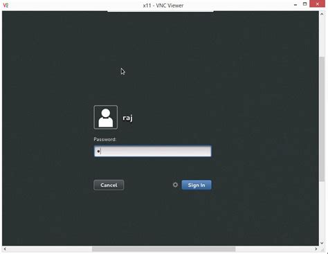 centos 7 vnc server password