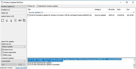 windows update does not install kb4088776 on my computer