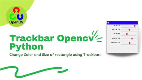 how use trackbar in opencv python youtube