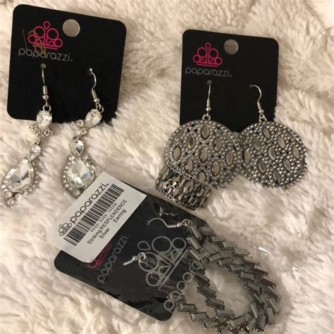 Paparazzi Jewelry Assorted Paparazzi Jewelry 3 Pairs Earrings