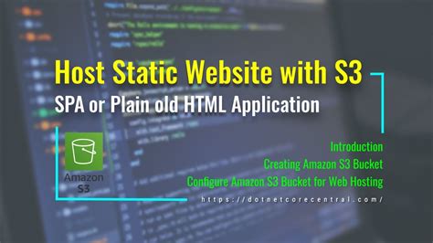 hosting static website using amazon s3 single page application or