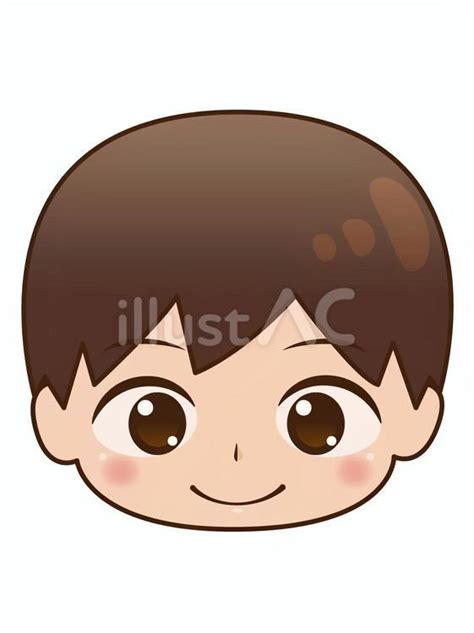 男の子の顔イラスト No 23614273／無料イラスト フリー素材なら「イラストac」