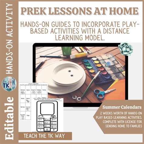 Prek Lessons At Home Natural Classroom Specialist