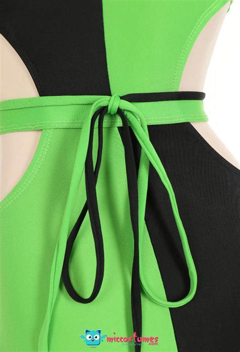 Gothic Sexy One Piece Swimsuit Green And Black Spliced Cutout Bathing