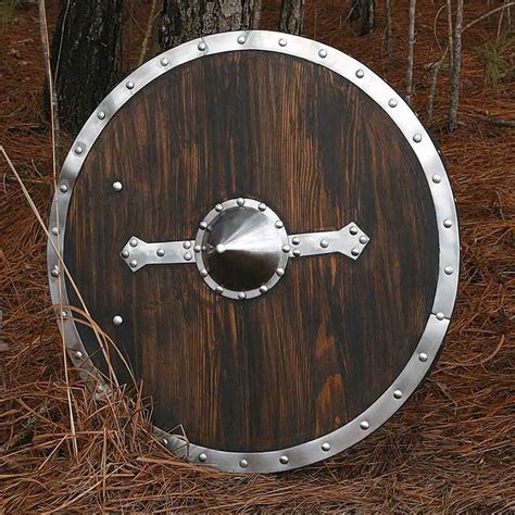 Round Wooden Viking Shield 801108 Medieval Collectibles