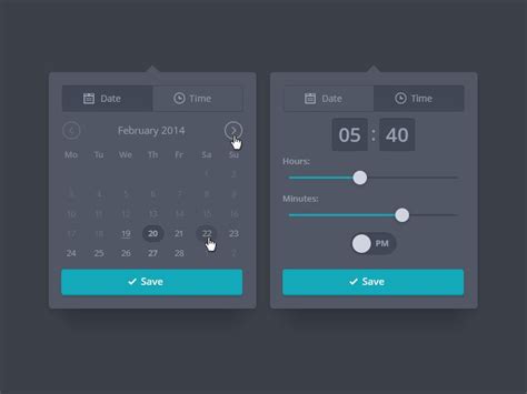 due date and time picker ui ux