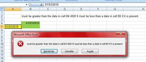 excel data validation using conditional check stack overflow