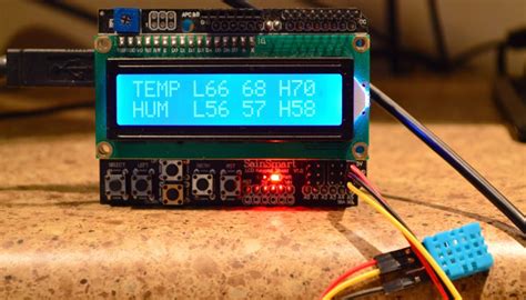arduino lcd dht11 temperature humidity sensor steve zazeski
