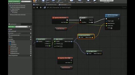 4 ue4 finalising character setup in blueprints youtube