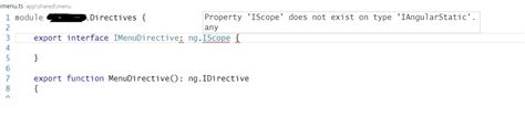 angularjs typescript directives error property iscope dont exist on